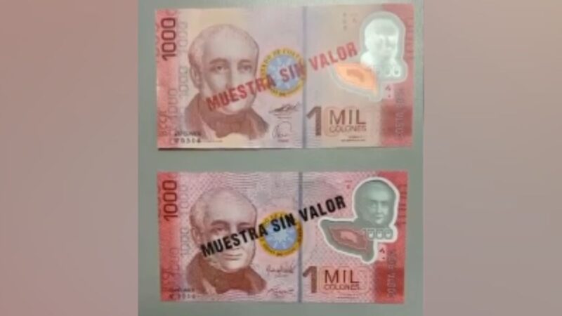 Desde noviembre, billetes de mil colones de series A y B perderán ...